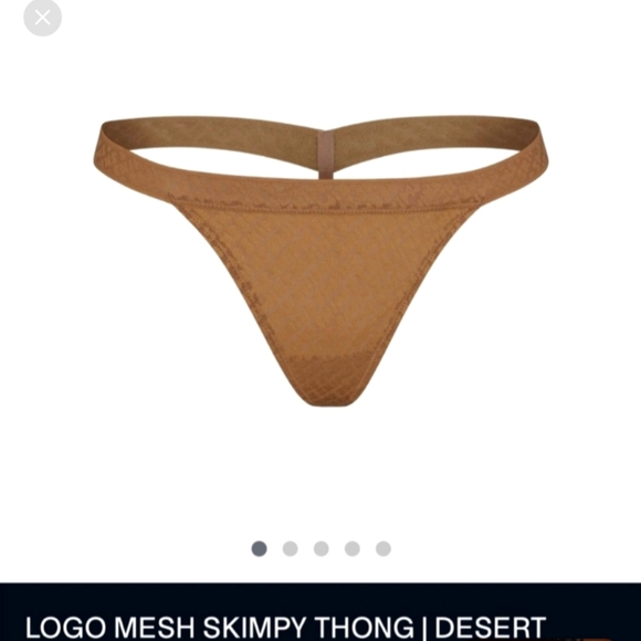 SKIMS | Intimates & Sleepwear | Skimslogo Mesh Skimpy Thong Panty ...